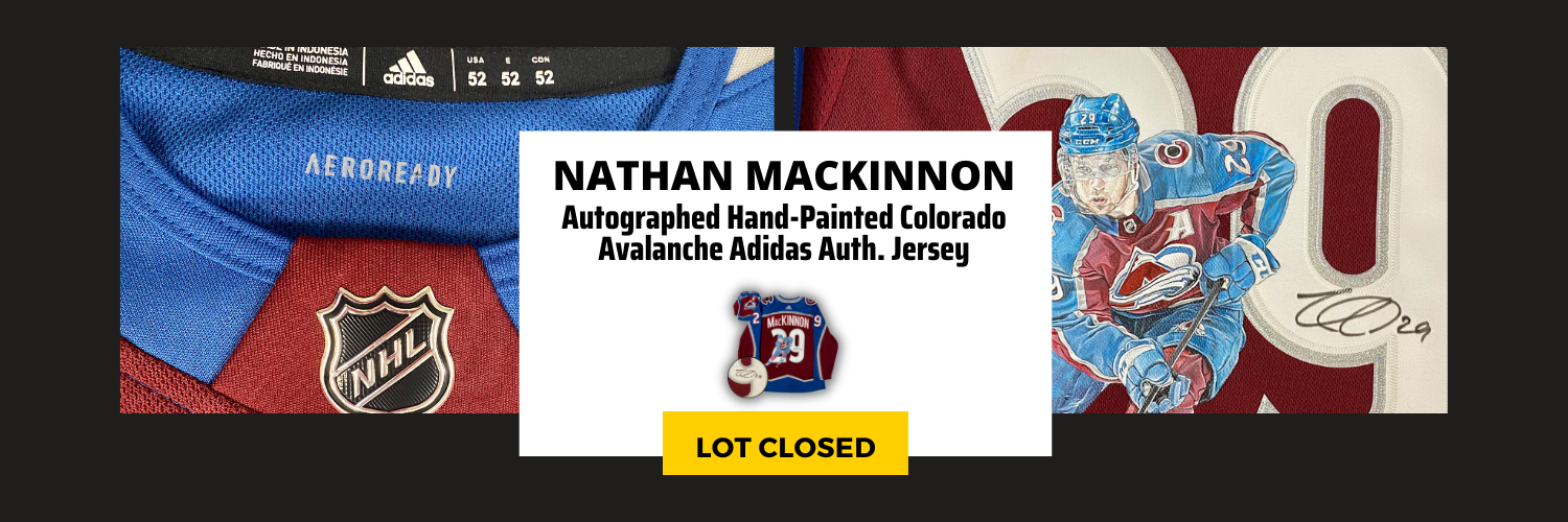 Nathan MacKinnon Autographed Colorado Avalanche Hand-Painted Adidas ...