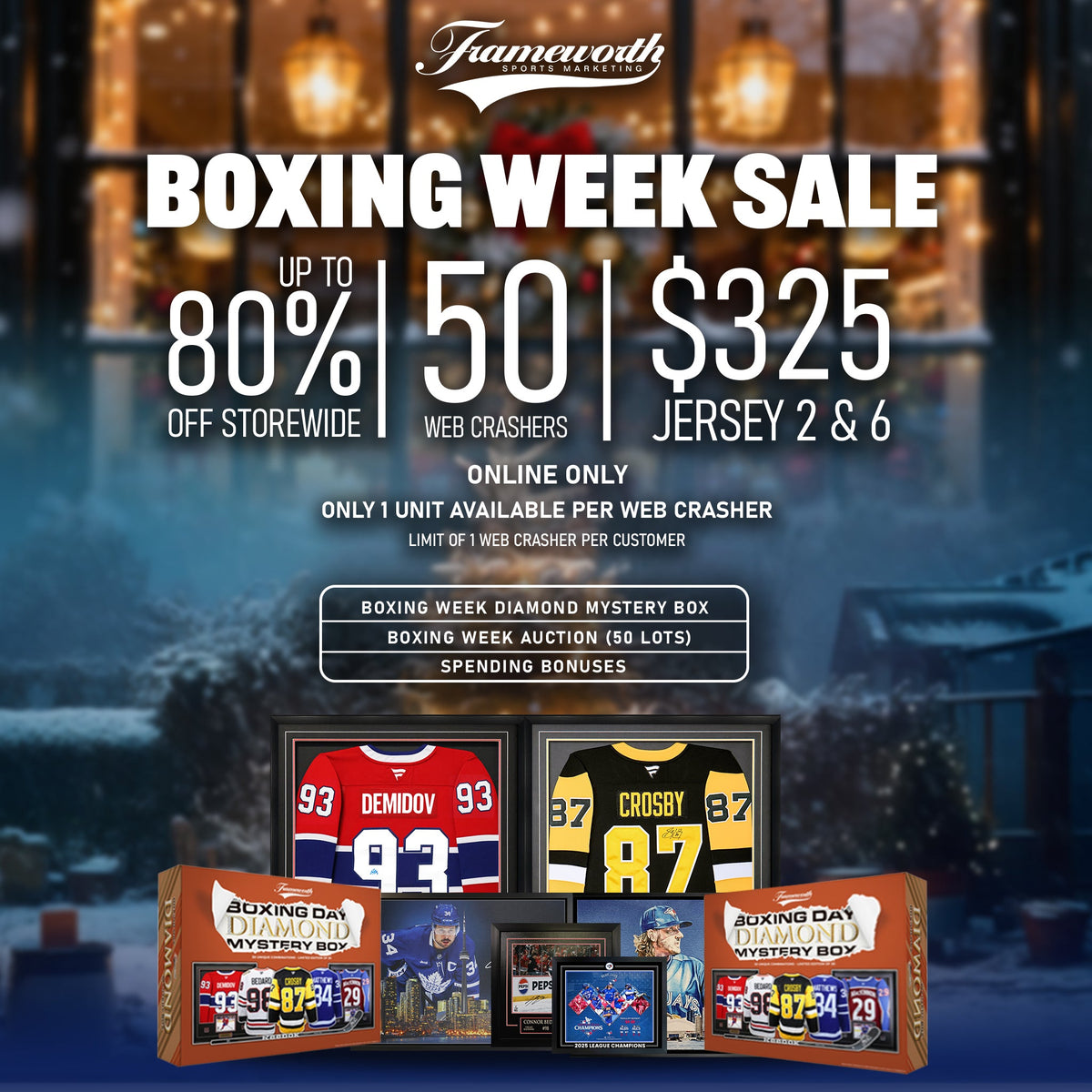 Boxing Week Sale 2025 – Frameworth Sports Marketing