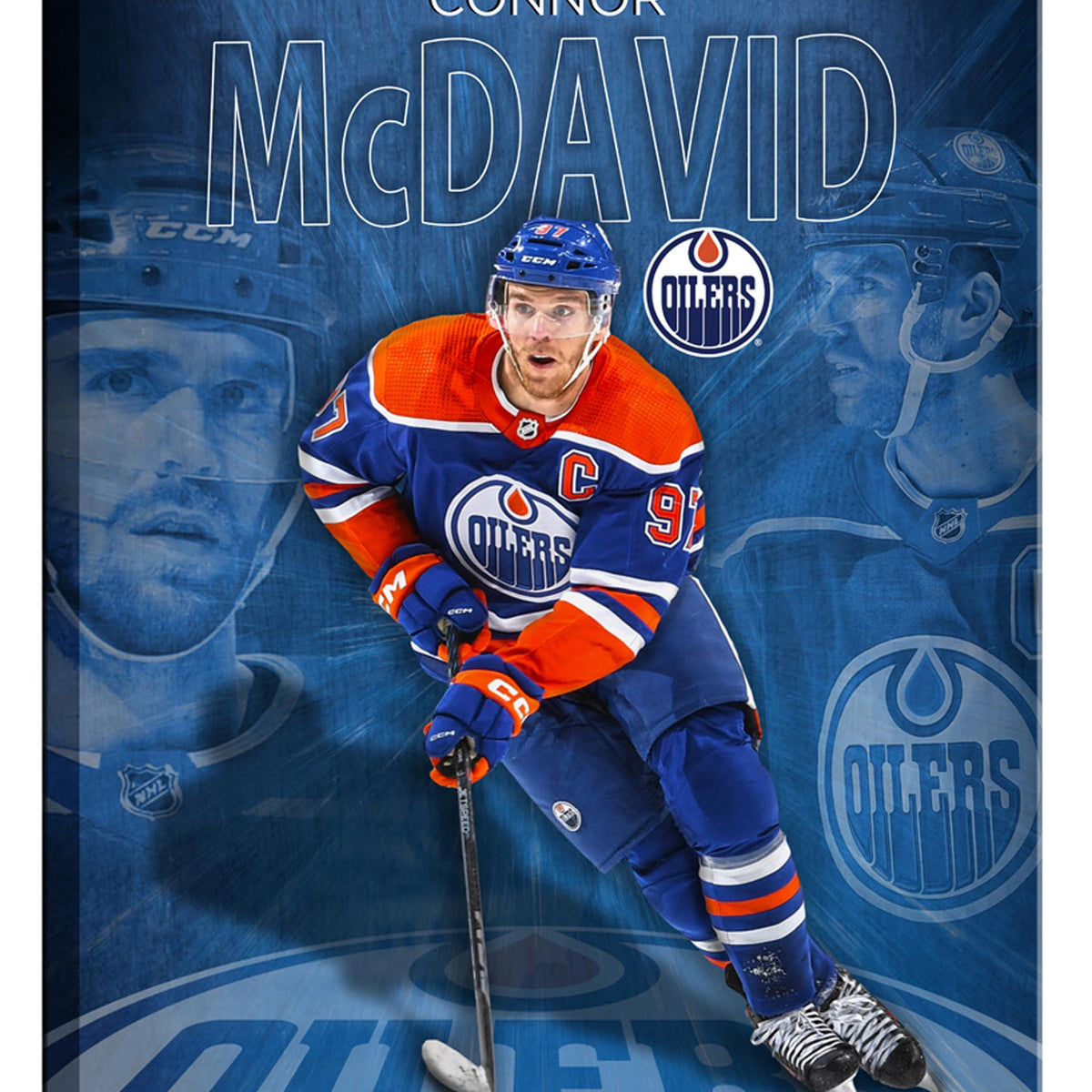 Connor McDavid 16x20 Canvas Collage Oilers-V – Frameworth Sports Marketing