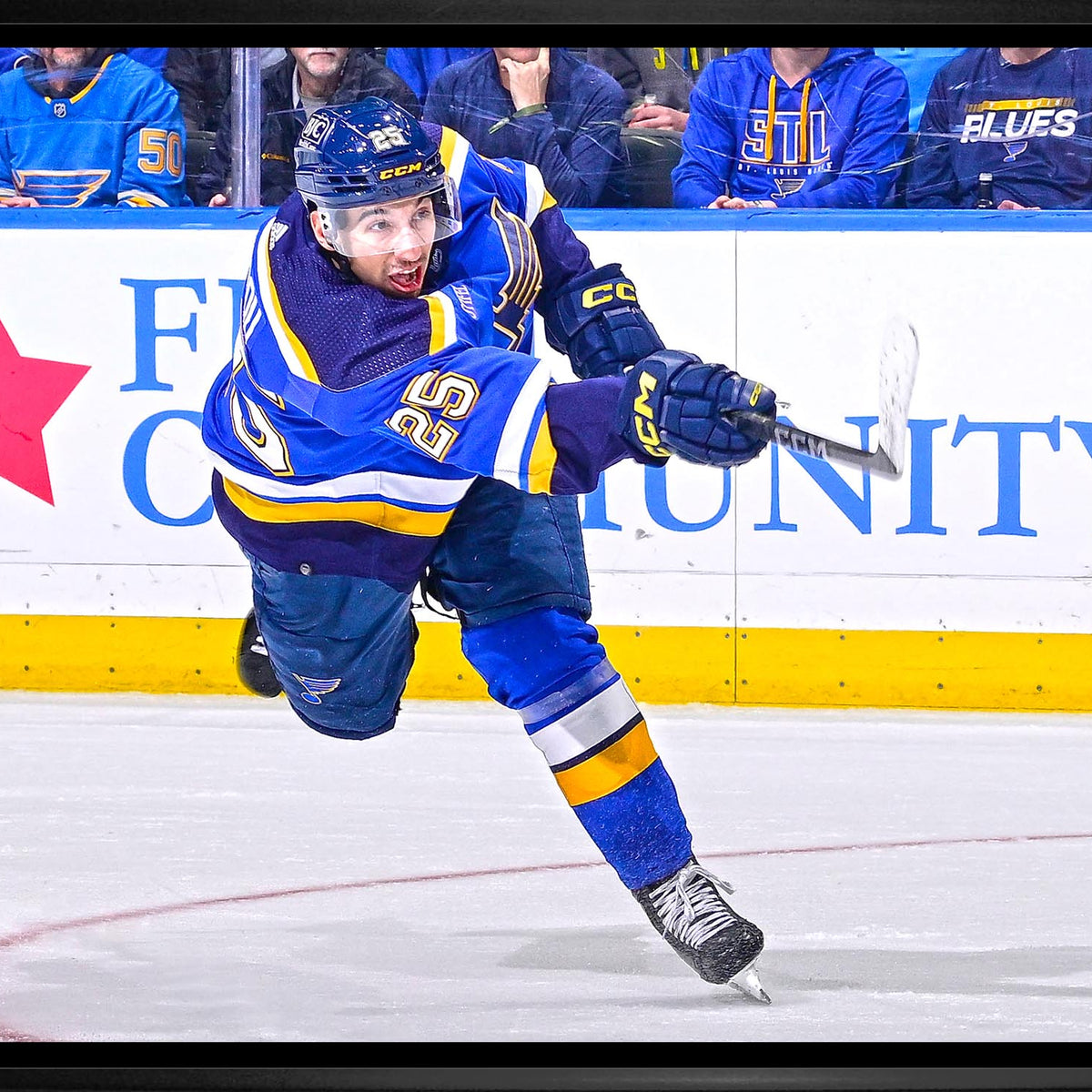 Jordan Kyrou 20x29 Framed Canvas St. Louis Blues – Frameworth Sports ...