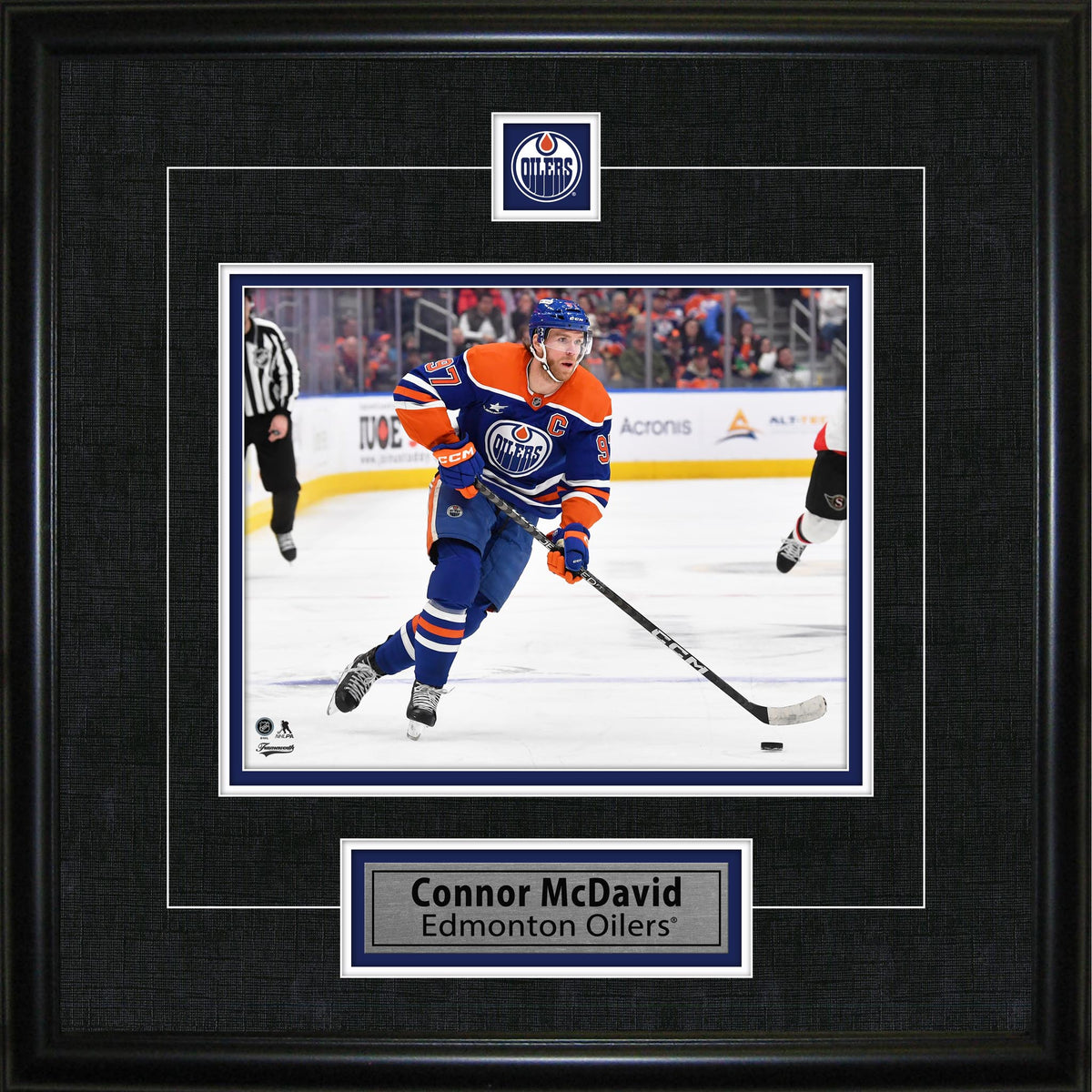 Connor McDavid Framed Pin & Plate Edmonton Oilers – Frameworth Sports ...