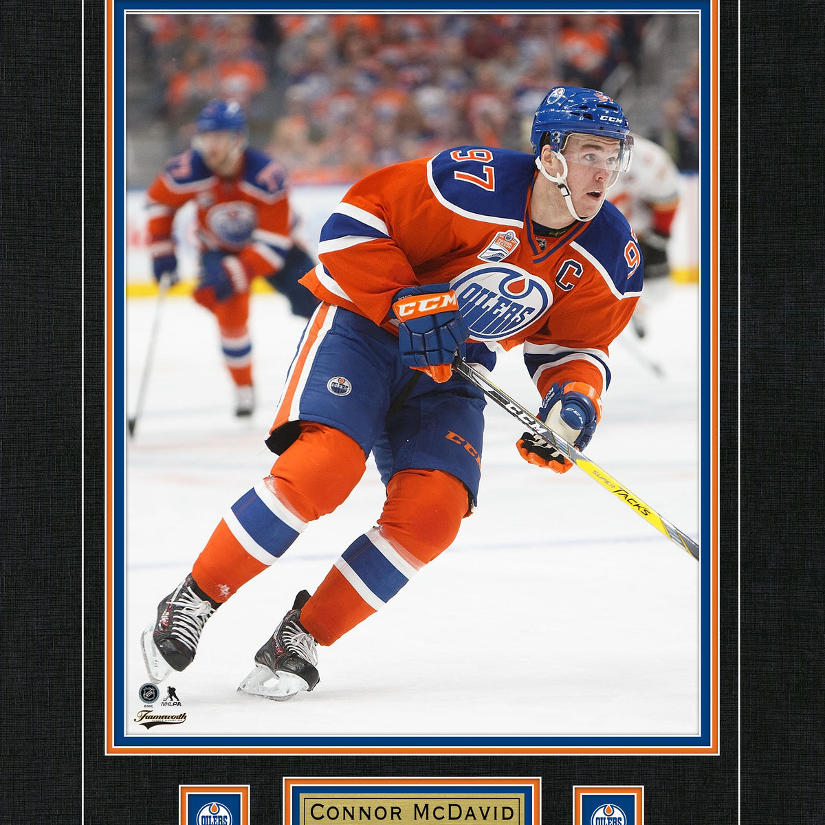 Connor McDavid Edmonton Oilers Framed 22x28 Action Photo – Frameworth ...
