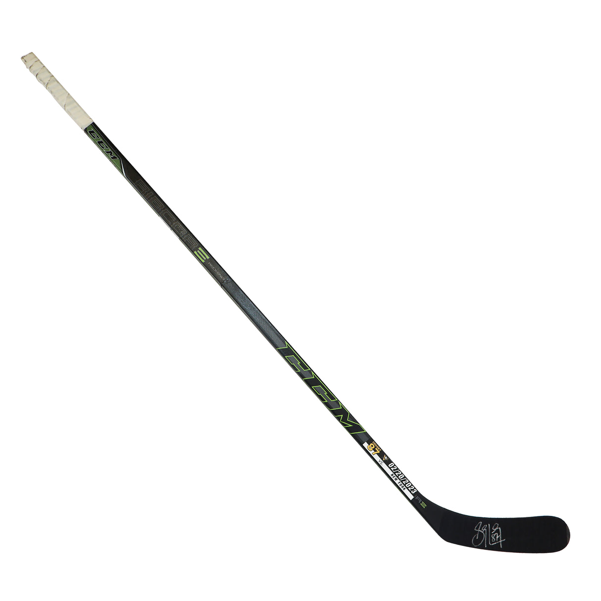 Sidney Crosby Signed Pittsburgh Penguins Game-Used Stick vs New York R ...