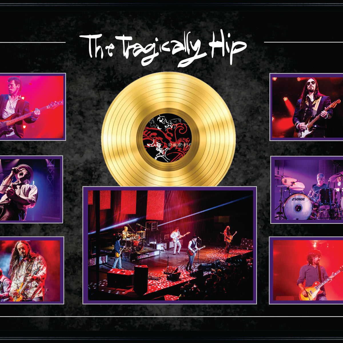 The Tragically Hip Framed Concert Collage with Gold LP – Frameworth ...