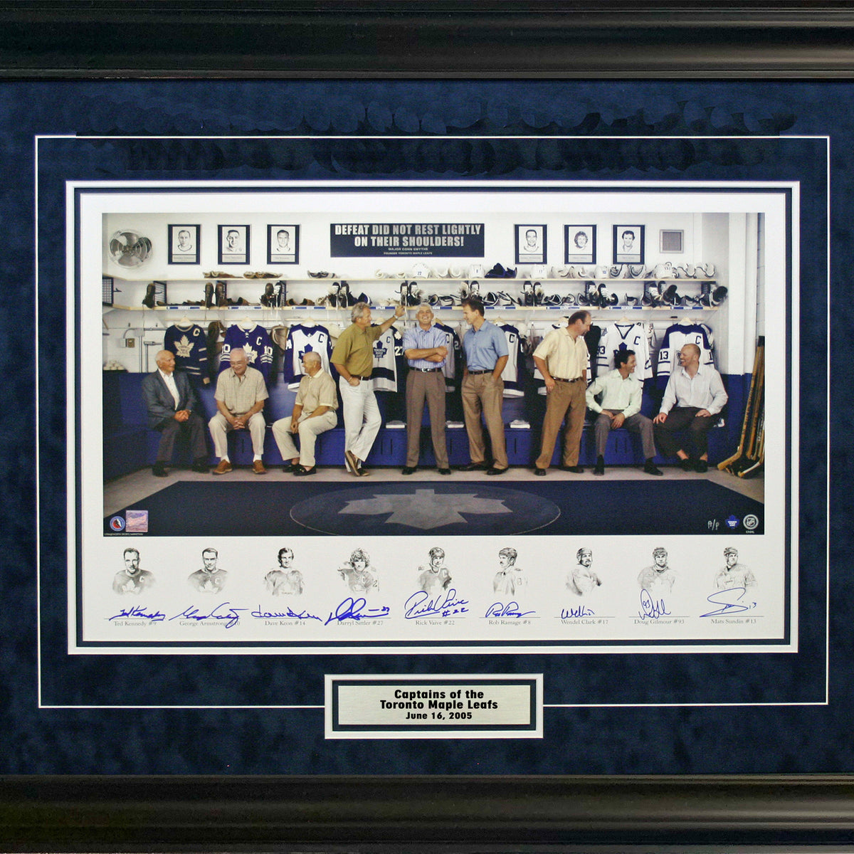 Captains Row 9 Signed 18x27 A/P – Frameworth Sports Marketing
