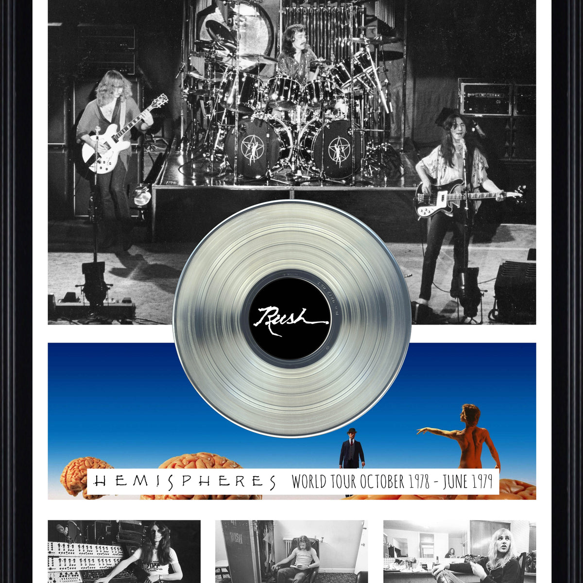 RUSH Hemispheres World Tour 1978 with Platinum LP – Frameworth Sports ...