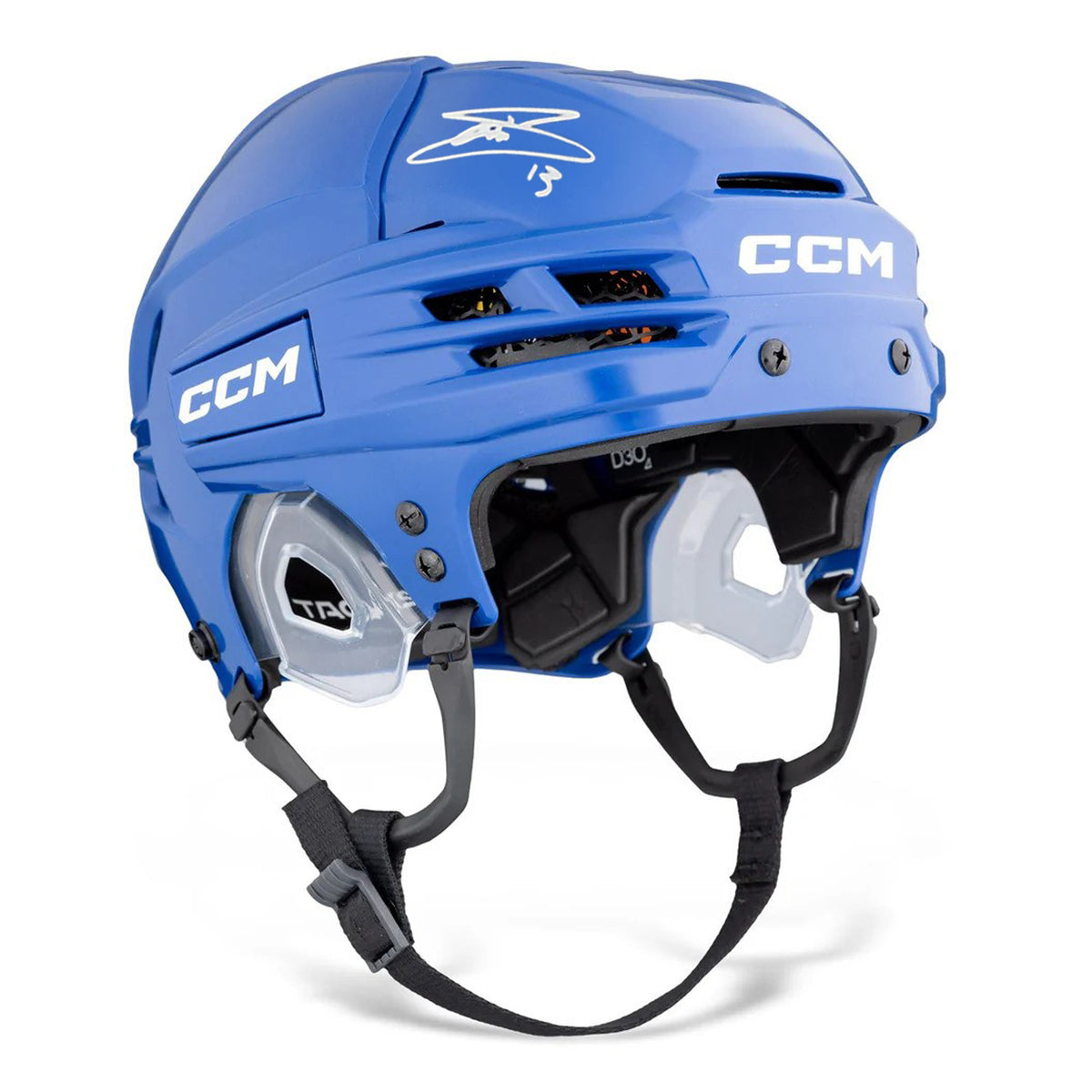 Mats Sundin Signed Toronto Maple Leafs Helmet CCM Royal Blue (Tacks 70 ...